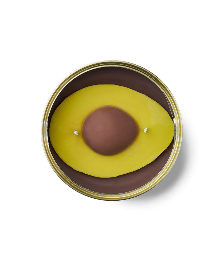 Avocado shape, Scented, Natural Wax Candle - CandleCan
