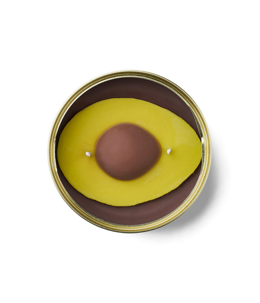 Avocado shape, Scented, Natural Wax Candle - CandleCan