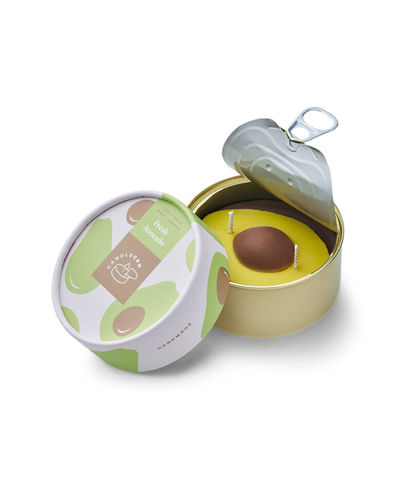 Tangerines Shaped, Tangerines Scent, Natural Wax Candle - CandleCan