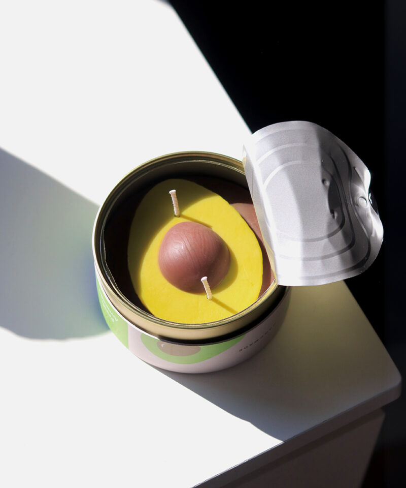 Tangerines Shaped, Tangerines Scent, Natural Wax Candle - CandleCan